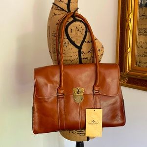 Patricia Nash | Bags | Patricia Nash Vienna Tan Leather Large Satchel ...